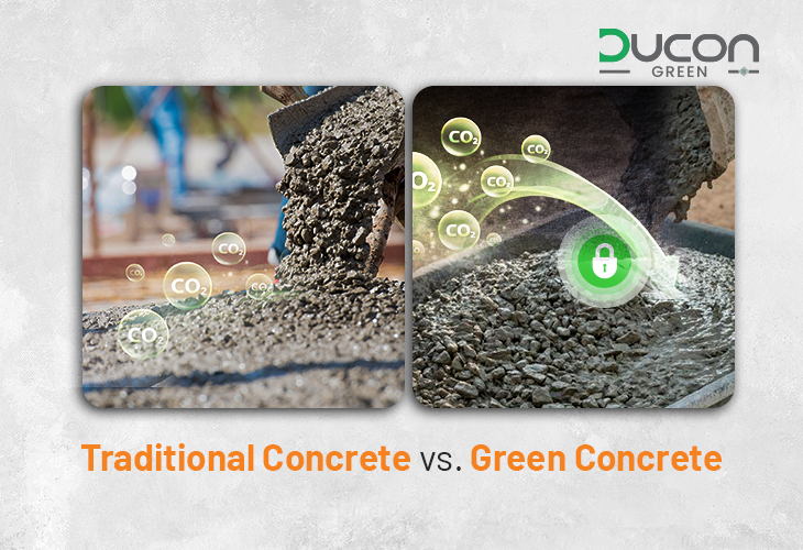 Traditional Concrete and Green Concrete